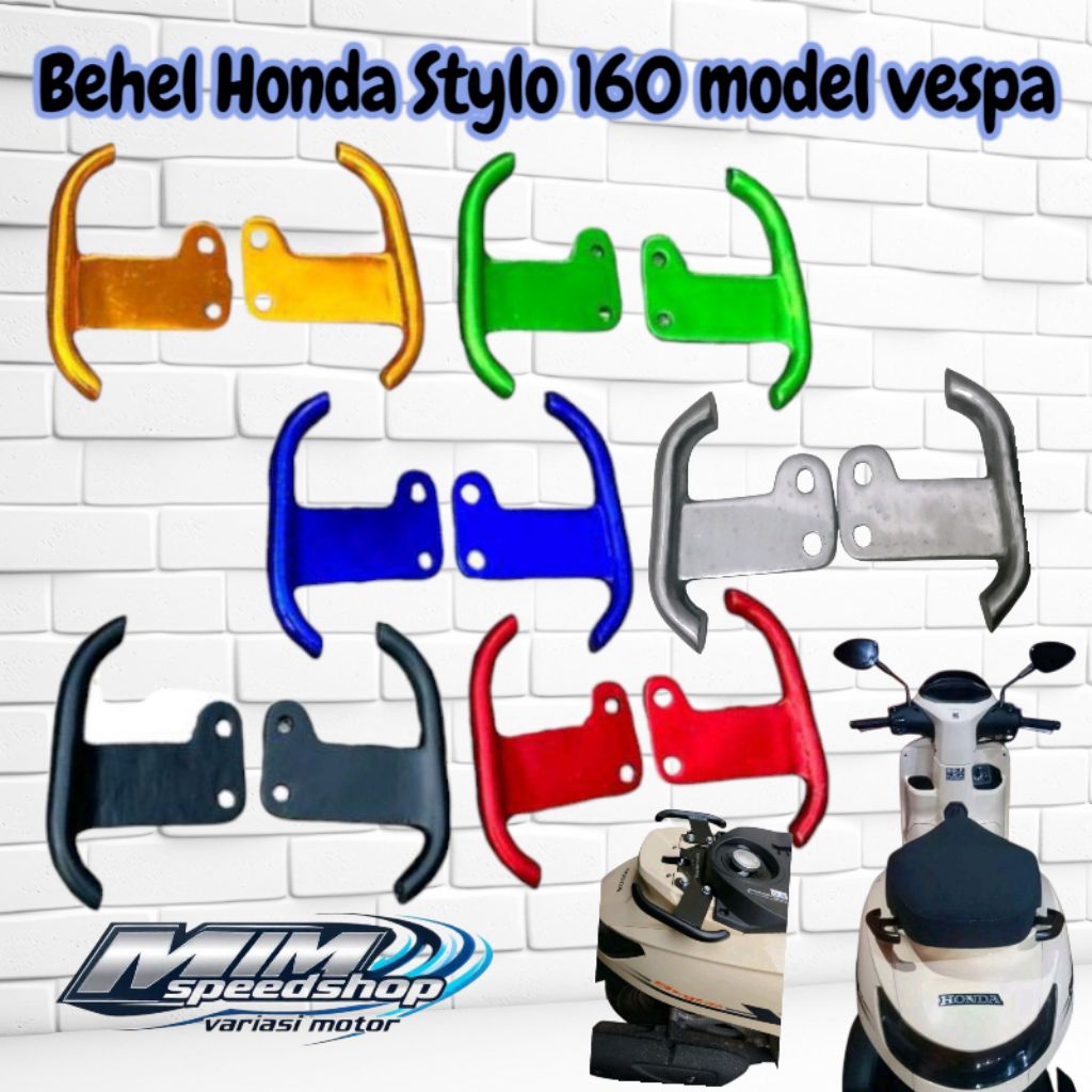Jual behel begel pegangan jok belakang Honda Stylo 160 model vespa ...