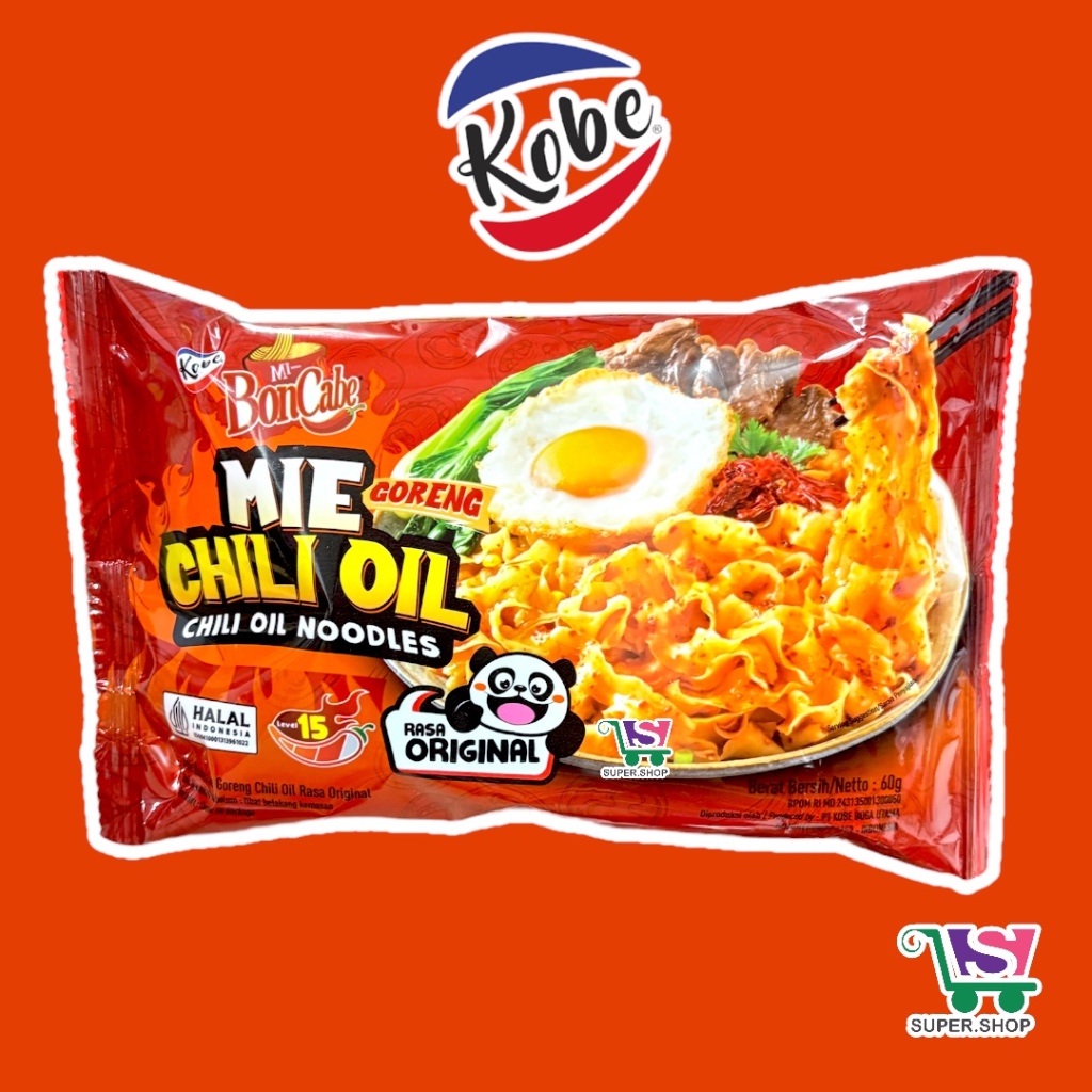 Jual Mie Goreng Chili Oil Noodles Bon Cabe Kobe 60 Gram | Shopee Indonesia