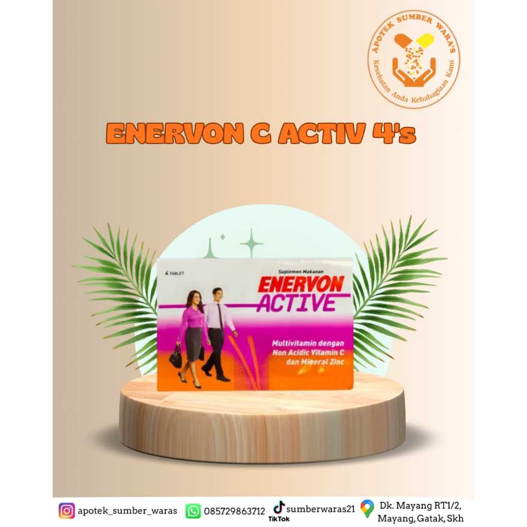 Jual ENERVON C ACTIV 1STRP ISI 4 TABLET | Shopee Indonesia