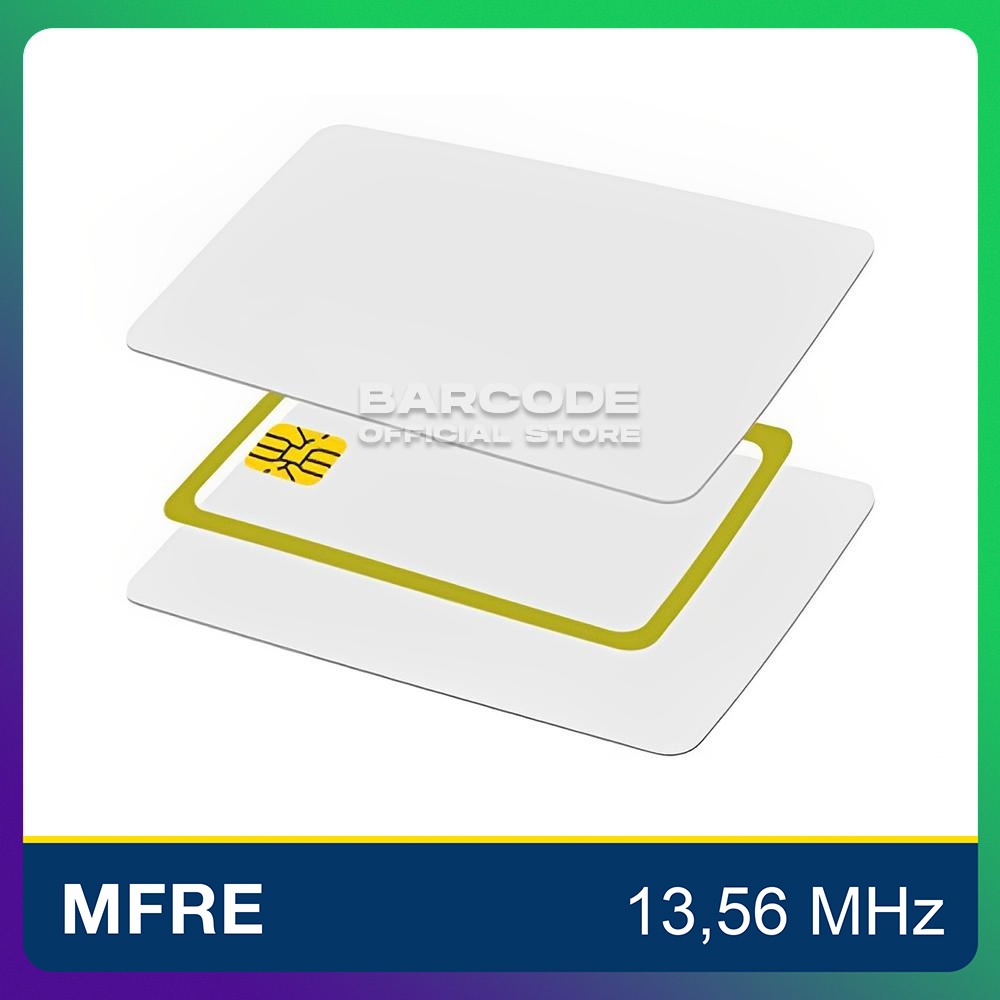 Jual KARTU BLANK ID CARD PRINTER PVC RFID PUTIH POLOS 13,56 MHZ ( MFRE ...