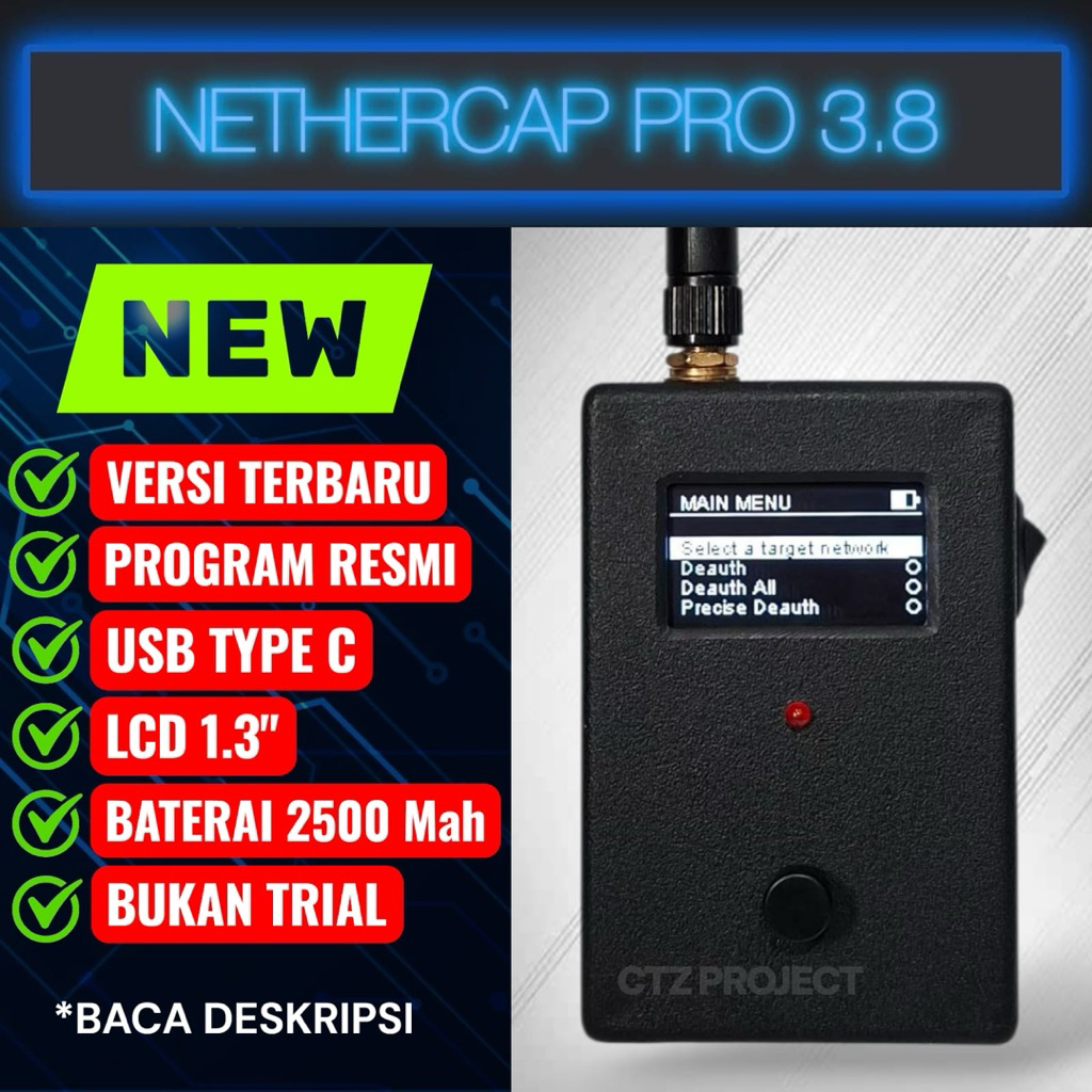 Jual NETHERCAP PRO TERBARU V 3.8.3 ORIGINAL, Evil Twin, Deauther ...