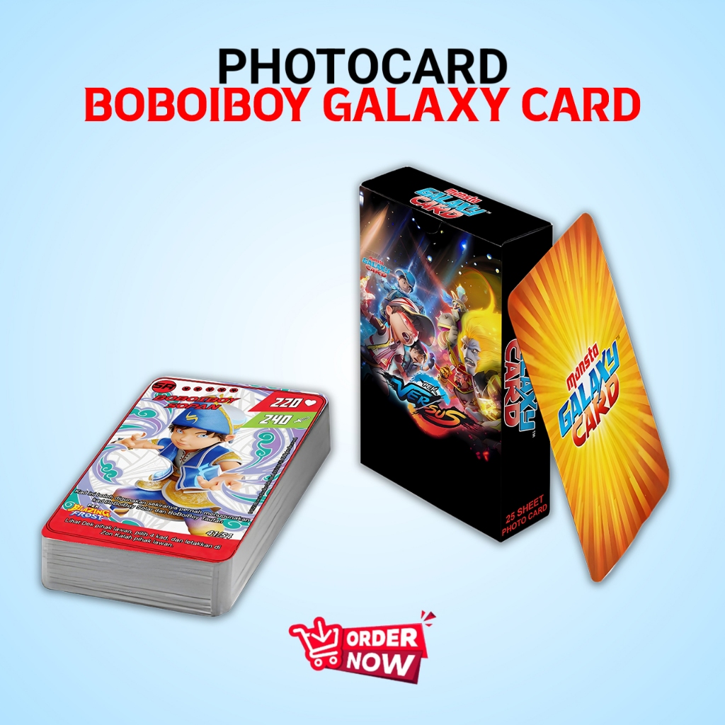 Jual CARD SET BOBOIBOY GALAXY CARD VERSI 2 UNOFFICIAL PREMIUM 1 PACK ...
