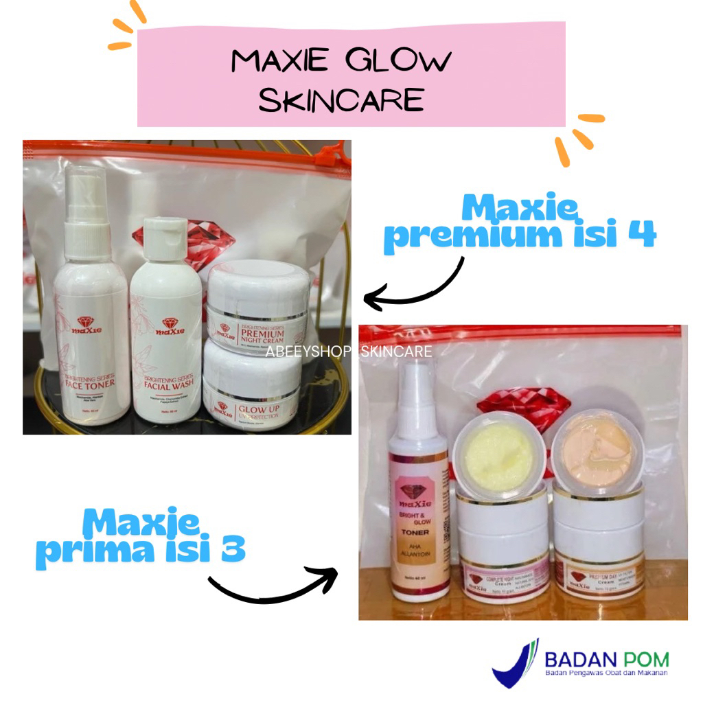 Jual [ORIGINAL] MAXIE SKINCARE GLOW BPOM ORIGINAL / CREAM FLEK MAXIE ...