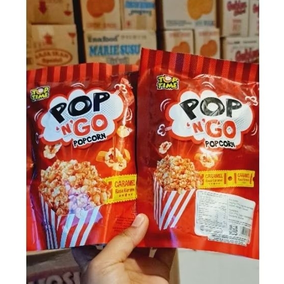Jual Pop N Go popcorn rasa karamel 20gr 10pcs | Shopee Indonesia