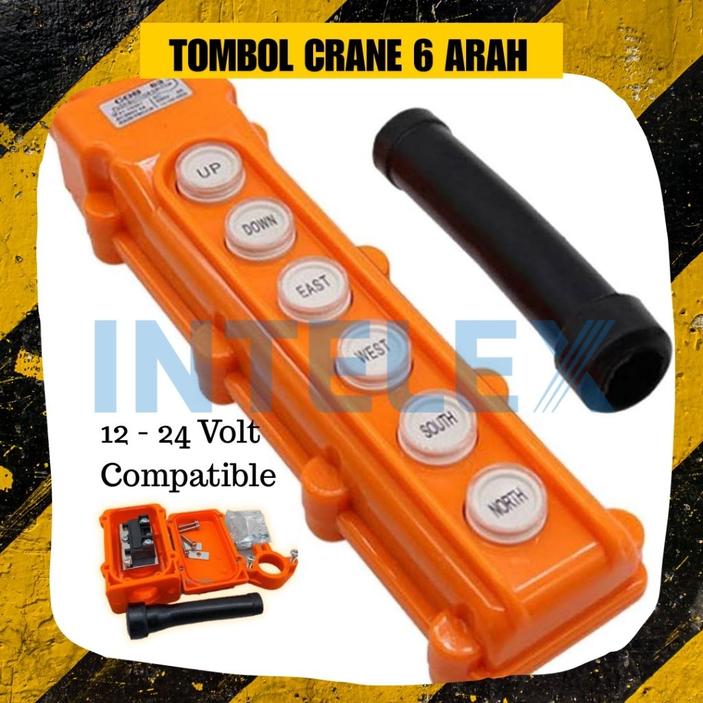 Jual Hoist Button 6 Tombol Controller Naik Turun Alat Berat Crane ...