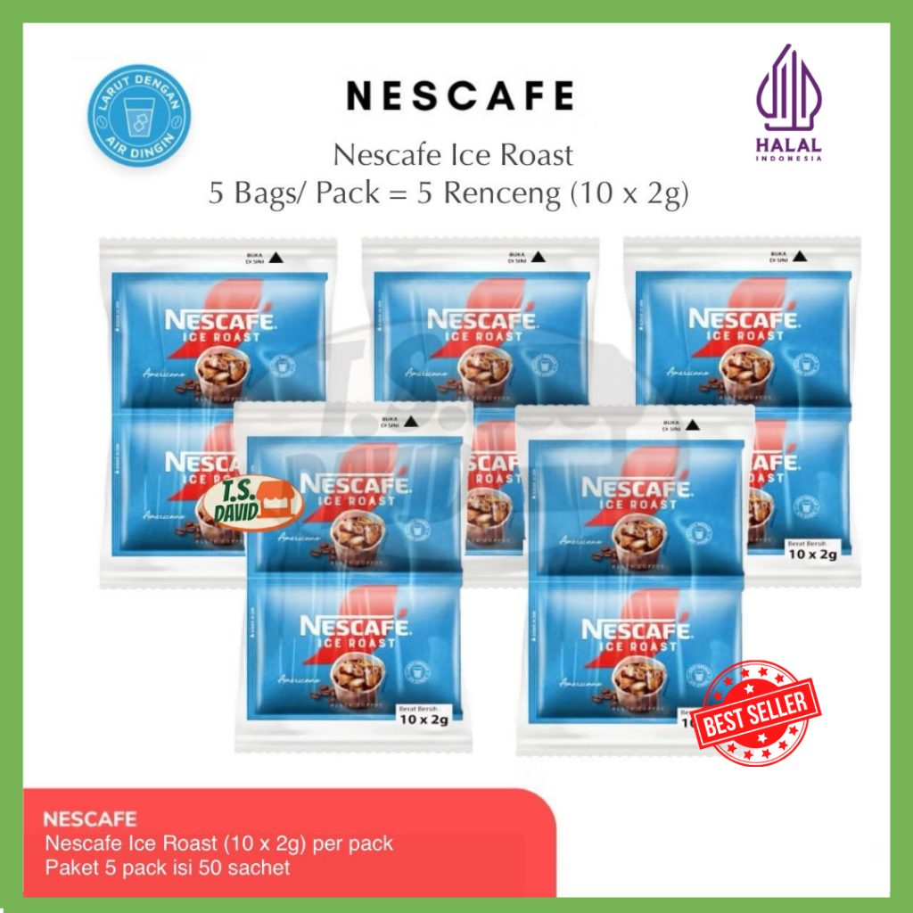 Jual Nescafe Ice Roast Sachet 2g Kopi Americano Instan | Shopee Indonesia