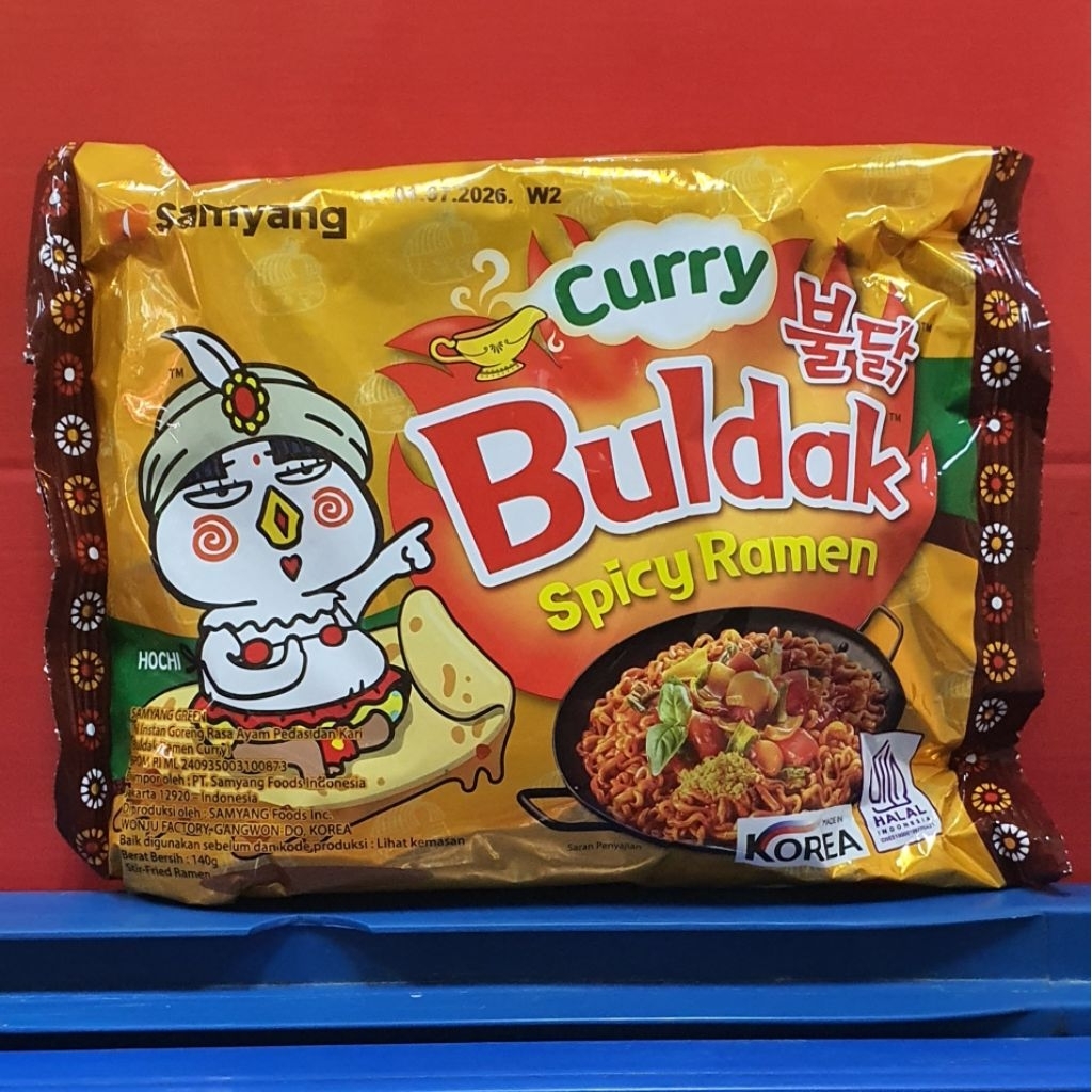 Jual Samyang Buldak Spicy Ramen Curry ( Mi Instan Goreng Rasa Ayam ...