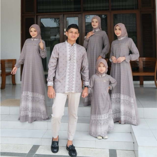 Jual Sarimbit Husna Original By Zai Muslim Wear | Sarimbit Lebaran 2026 ...