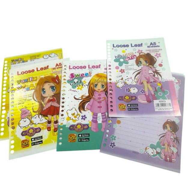 Jual LOOSE LEAF A5 KIKY 4D ANIME BEAUTIFUL ISI 50 LEMBAR (1 PAK ...
