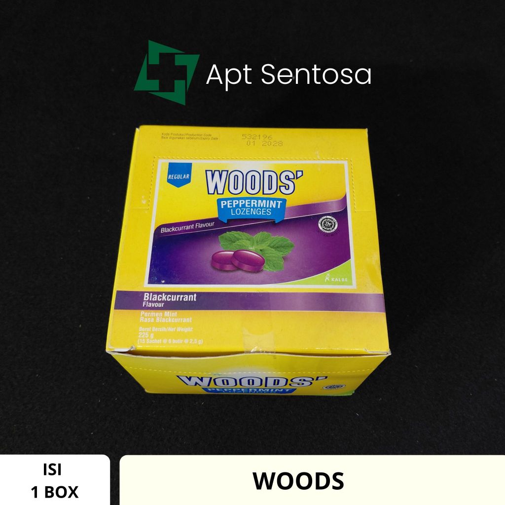 Jual Permen Woods Peppermint Lozenges 1 BOX 15 Sachet | Shopee Indonesia