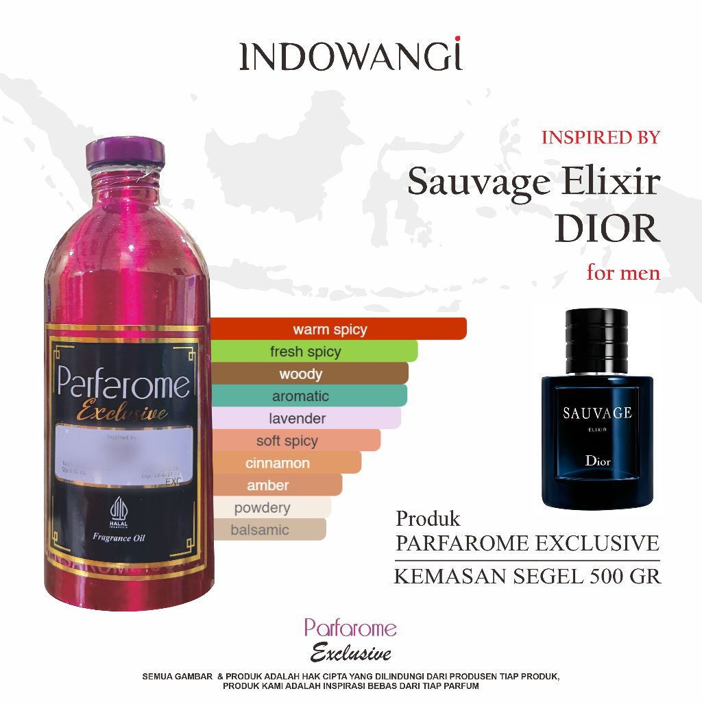 Jual Bibit Pafrum D10r S4uvage Elixir Parfarome Exclusive Segel 500gr ...