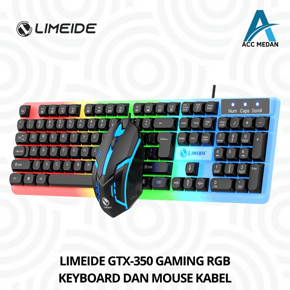 Jual LIMEIDE GTX-350 GAMING RGB ORIGINAL - KEYBOARD DAN MOUSE ...