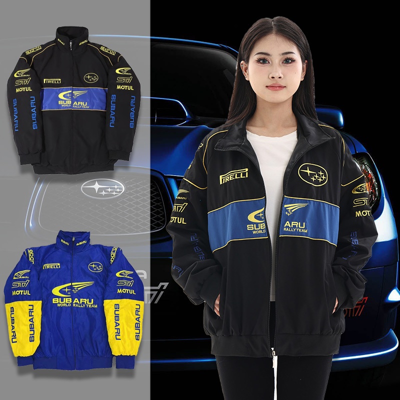 Jual GTY Jaket Vintage Subaru Racing,Bordir Jacket Motor Riding,Long ...