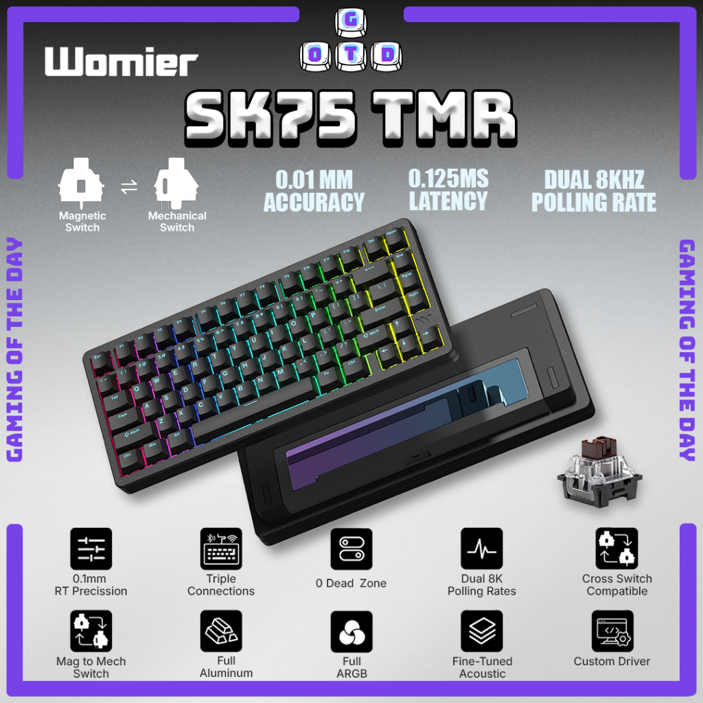 Jual Womier SK75 TMR Wireless Magnetic Switch and Mechanical Hybrid ...