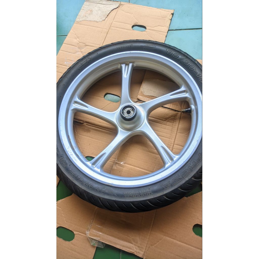 Jual VELG DEPAN TAPAK LEBAR + BAN TUBELESS MOTOR YAMAHA MIO M3/MIO Z ...