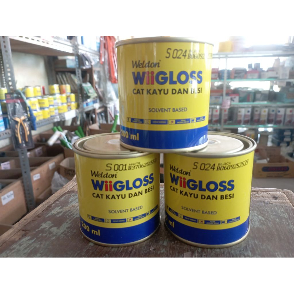Jual CAT WIIGLOSS WELDON 200ml | Shopee Indonesia