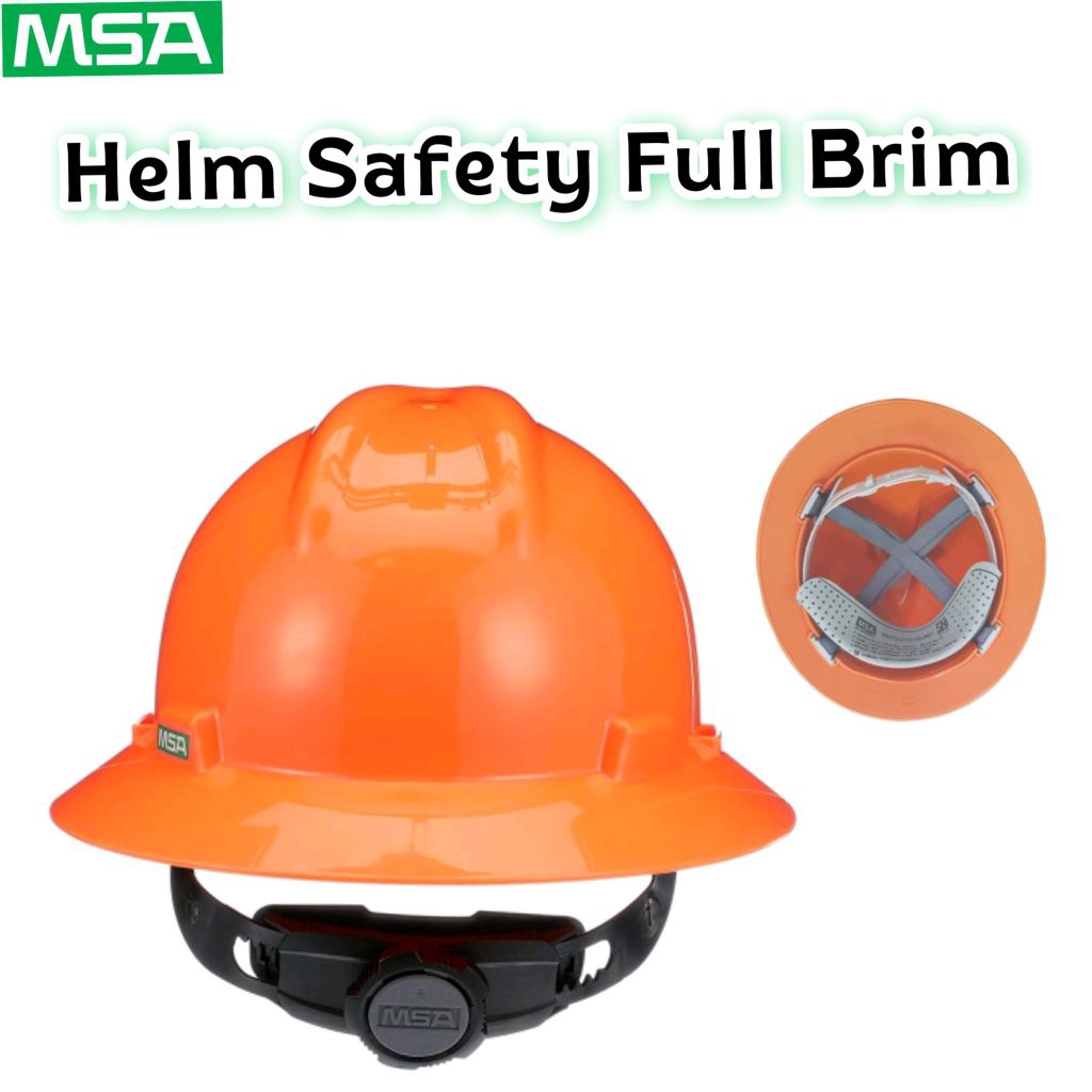 Jual Helm Safety Full Brim Fastrack MSA / Helm Safety Proyek MSA Lokal ...