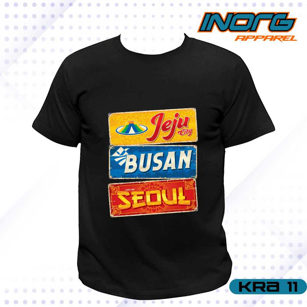Jual kaos oleh oleh korea korean tshirt jeju city baju seoul busan tag ...