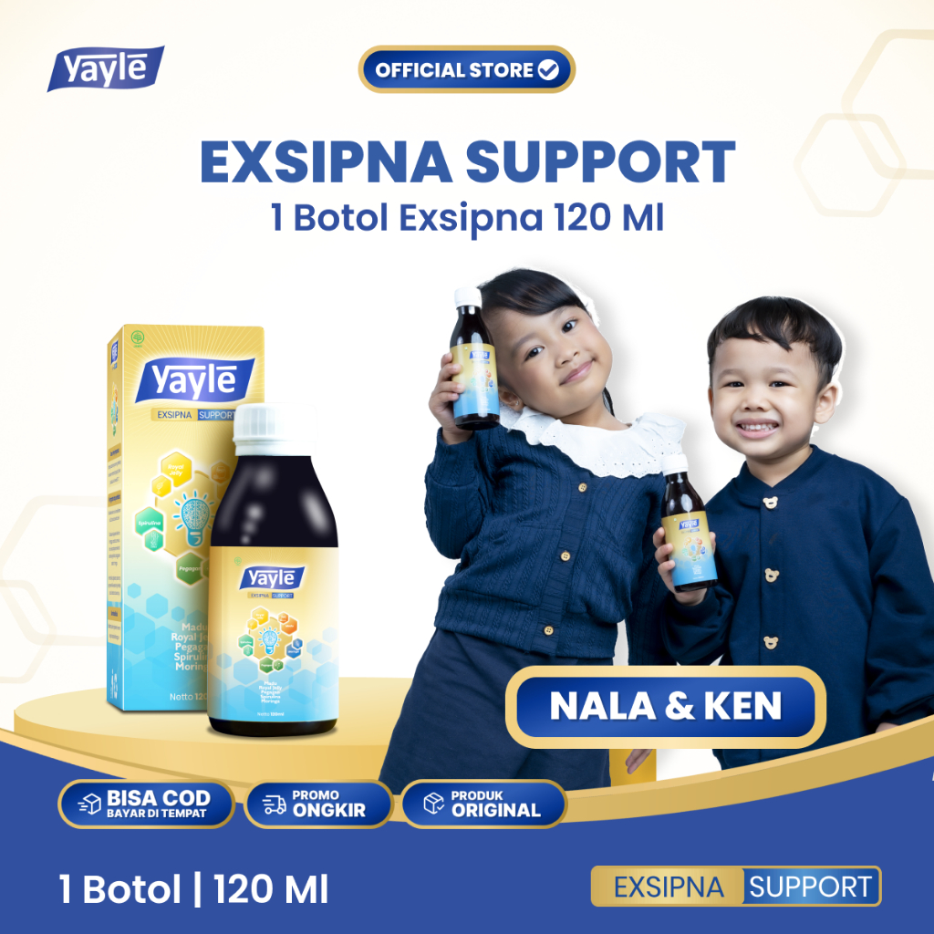 Jual Yayle Exsipna Support 120ml | Teman Belajar Si Kecil | Madu ...