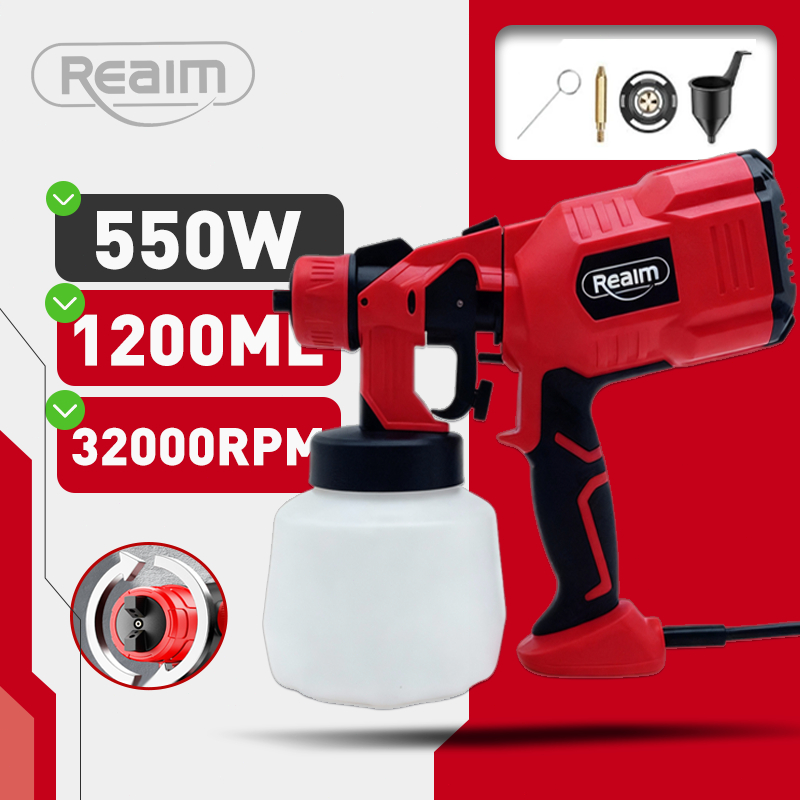 Jual Reaim Spraygun Cat Semprot Alat Vat Semprot listrik 1200ML ...