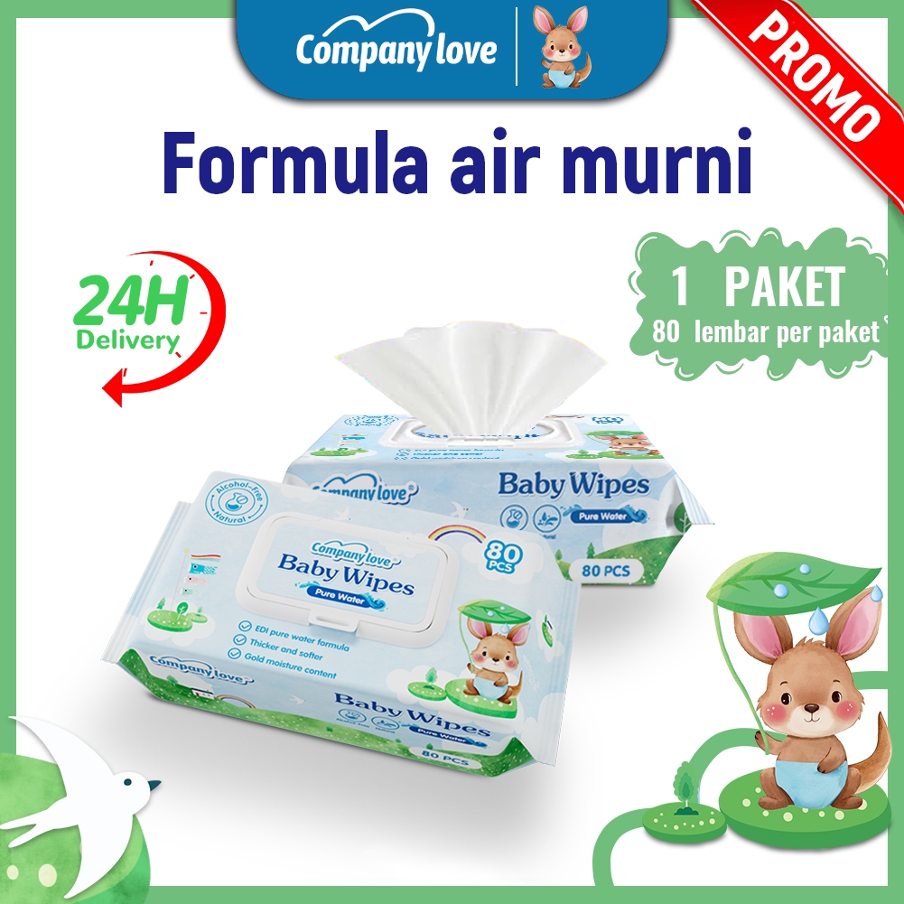Jual Tisu Basah Bayi Isi 80 Lembar Tissue Basah Baby Murah Company Love ...