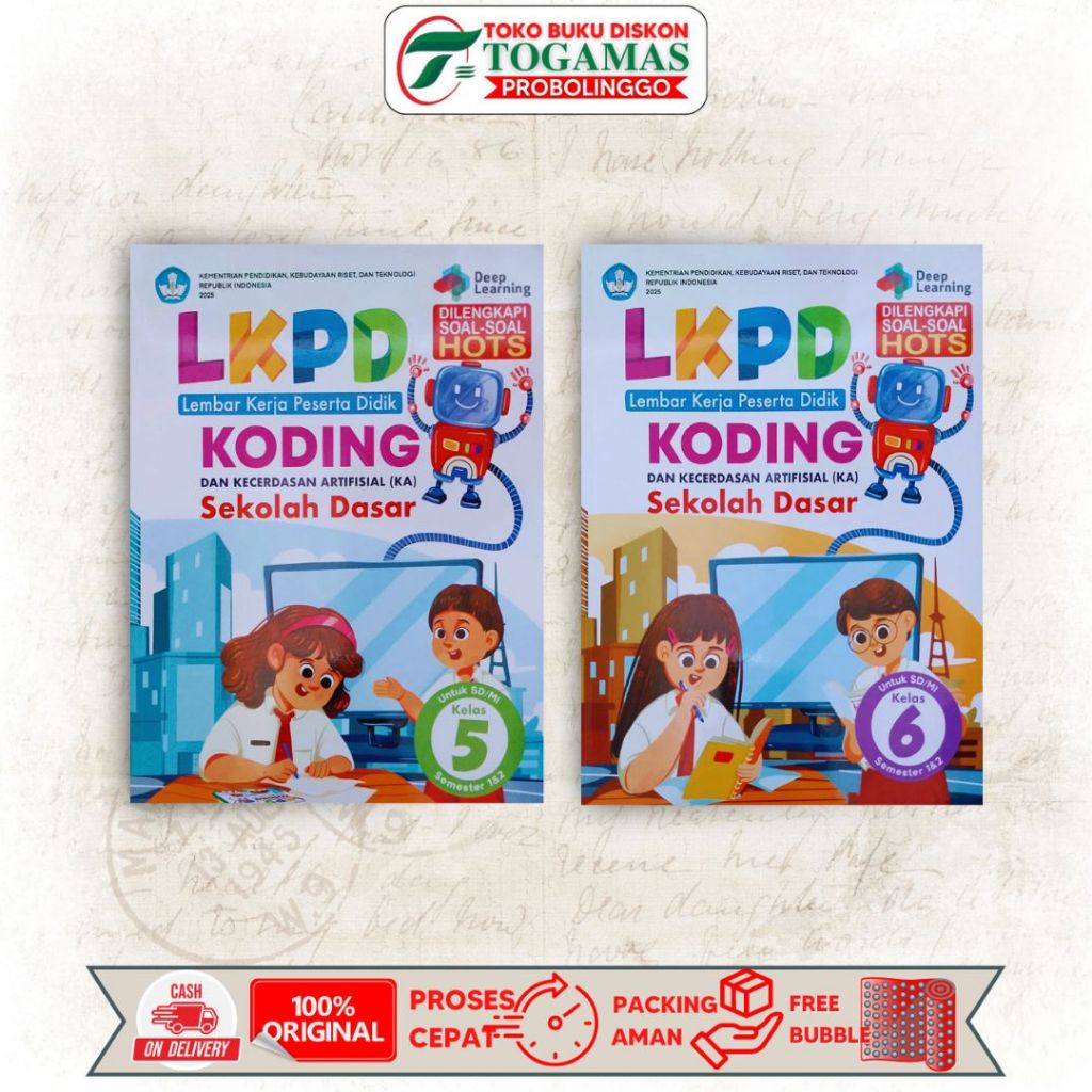 Jual LKPD (LEMBAR KERJA PESERTA DIDIK) KODINGDAN KECERDASAN ARTIFISIAL ...