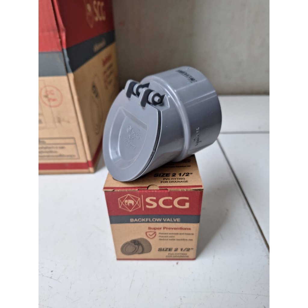 Jual SCG BackFlow 2 1/2" inch Pvc /Valve /Tutup Pipa Pembuangan Anti ...