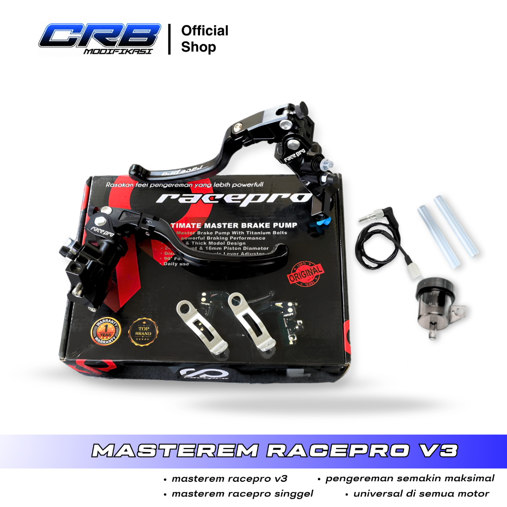 Jual Master Rem Race Pro Radial Tabung Kanan Kiri / Kopling Vario Beat ...