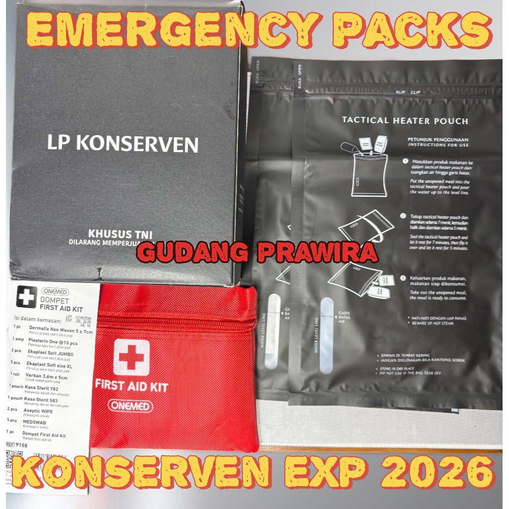 Jual Ransum Konserven TNI Emergency Packs Makanan Siap Saji makanan ...