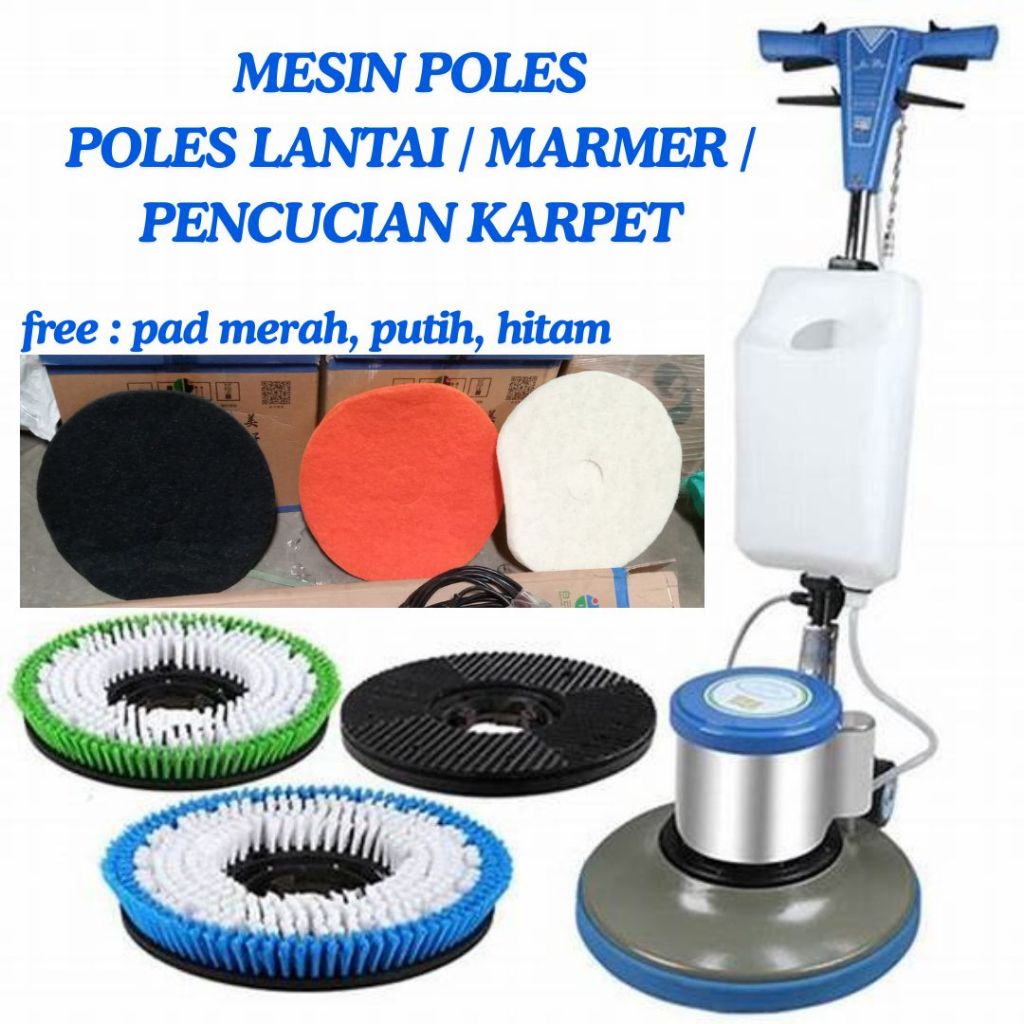 Jual Mesin Poles Lantai (free pad merah, hitam, putih) / Floor Polisher ...