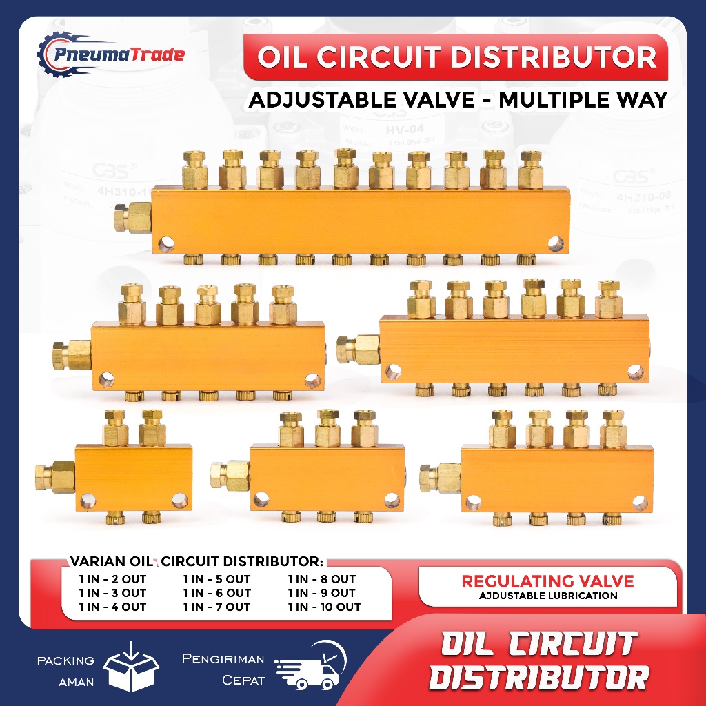 Jual Outlet Adjustable Oil Distributor Valve Oil Separator Lubrication ...