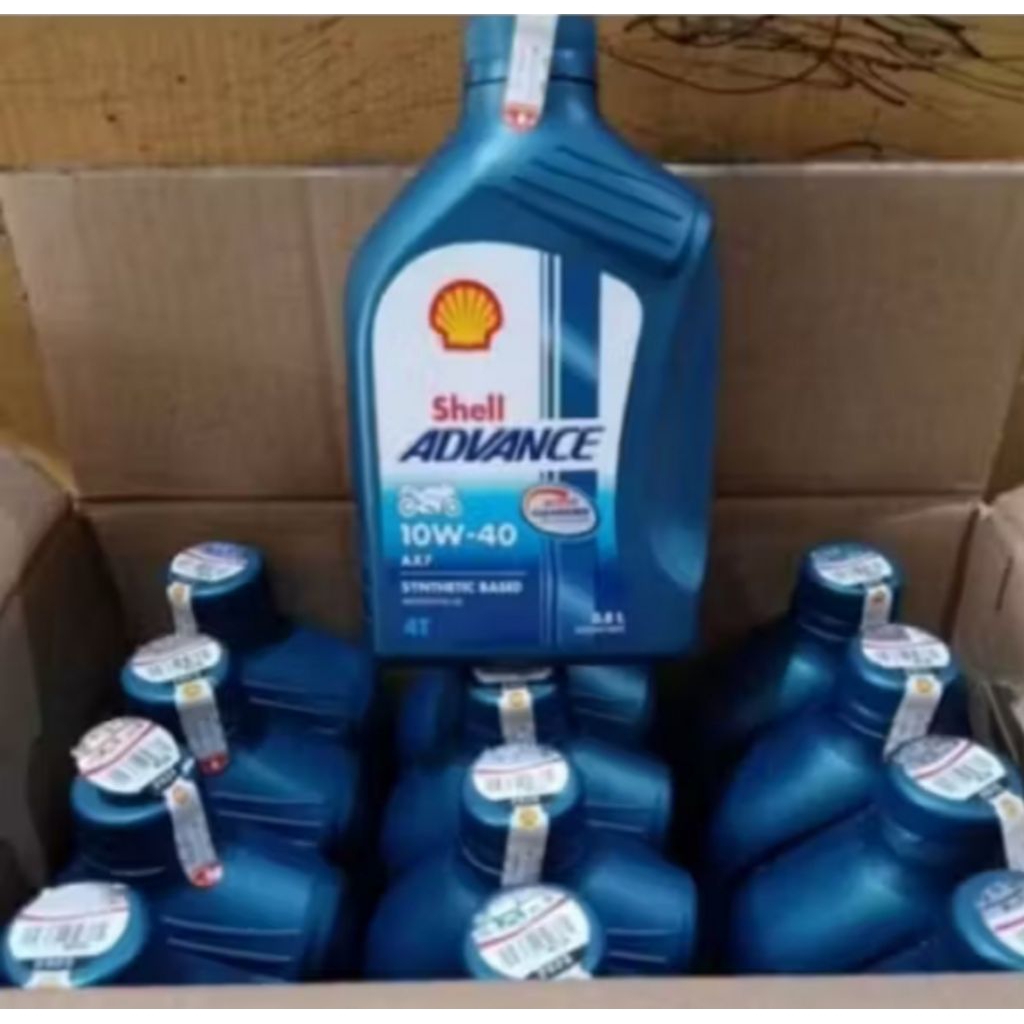 Jual OLI. SHELL AX7 4T 0,8 / 800 ML ( 1 DUS ISI 12 BOTOL) SAE 10W- 40 ...