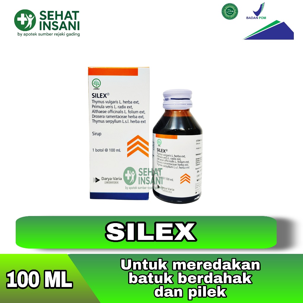 Jual Silex Sirup Batuk Berdahak 100ml (Per Botol) | Shopee Indonesia