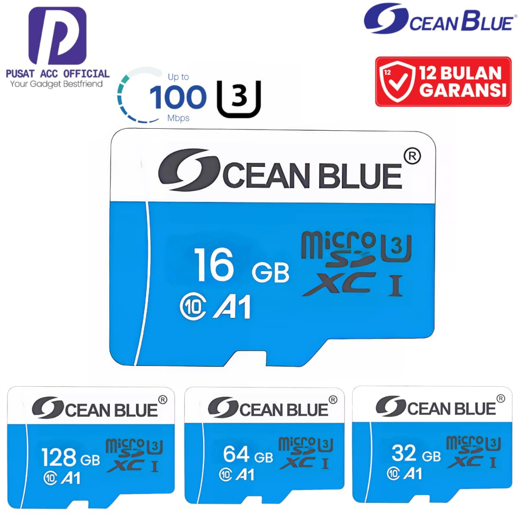 Jual Memory Card Hp Micro SD Kartu Memori 16 32 64 128 U3 100Mbps ...