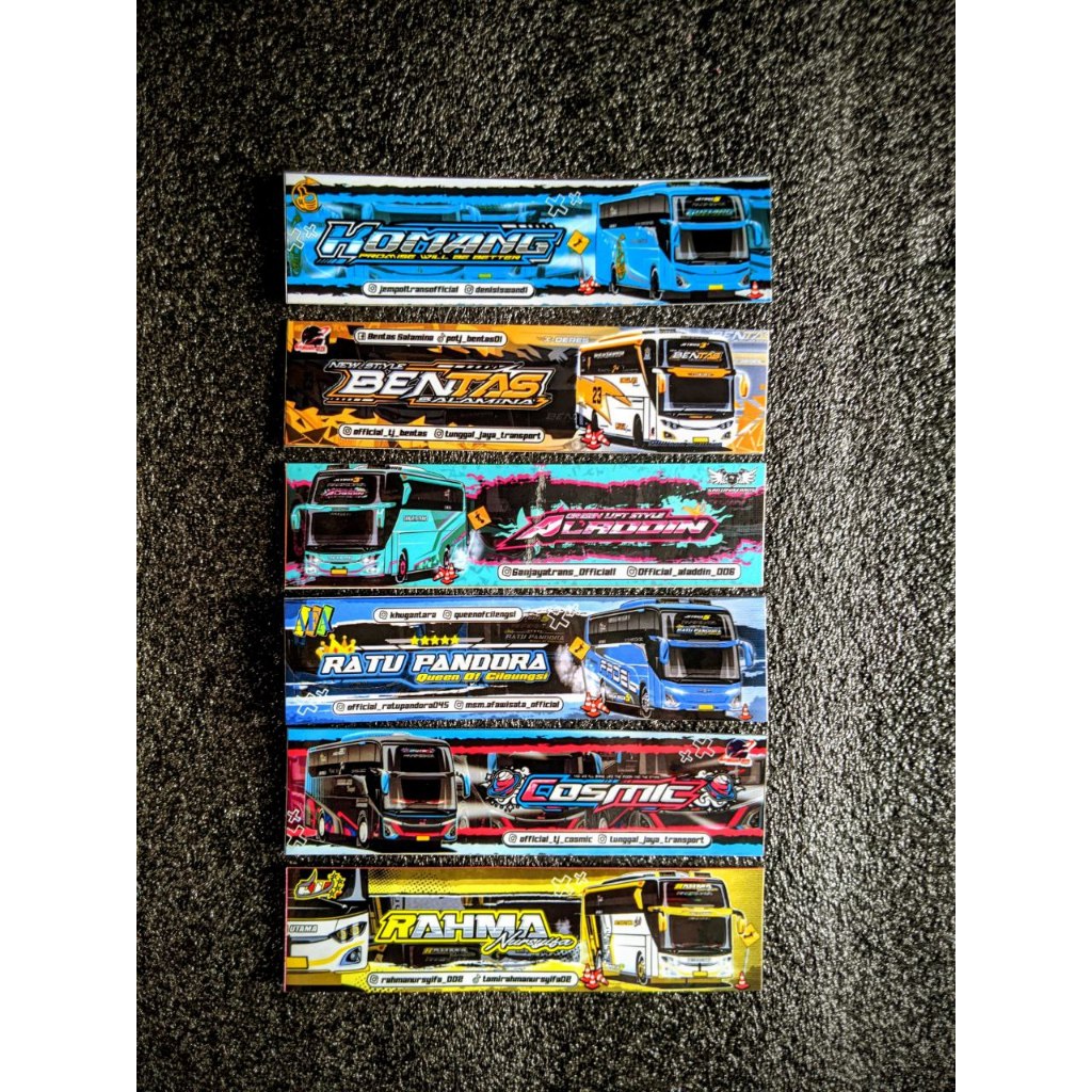 Jual Stiker Bus Artis Terlengkap & Harga Terbaru Juni 2026 | Shopee ...