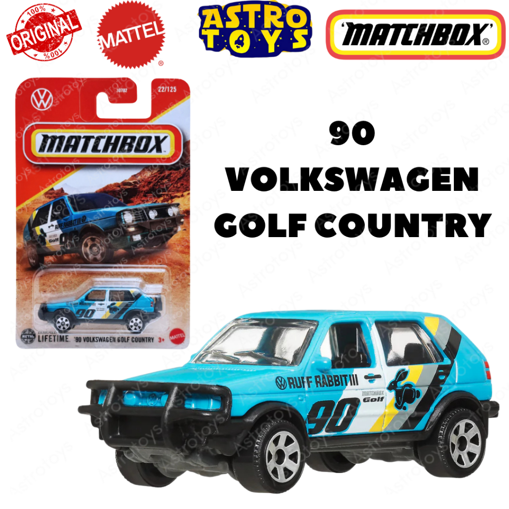Jual Matchbox Volkswagen Golf Country Tahun 1990 Warna Biru Diecast ...