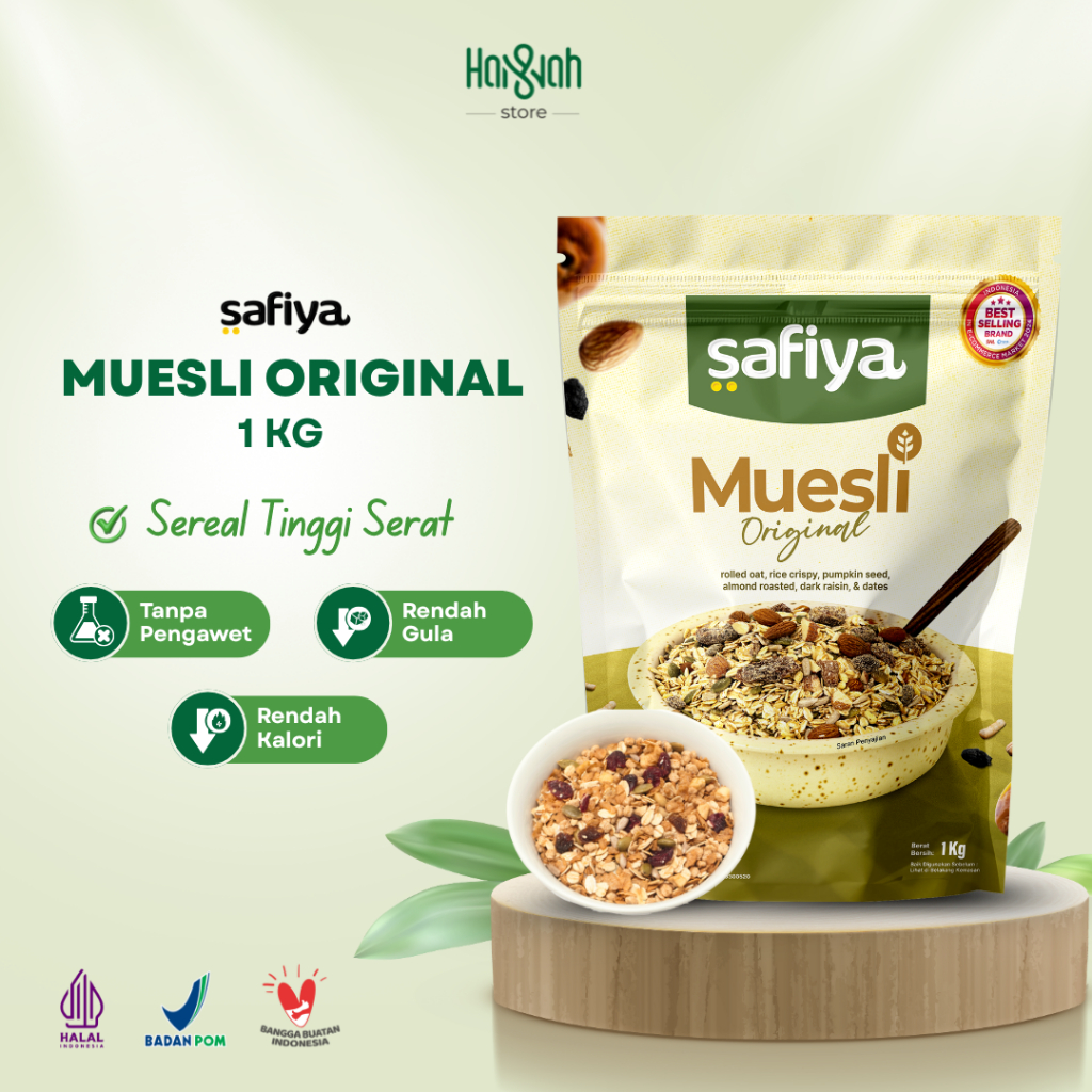 Jual Safiya Muesli Original 1 Kg Dried Fruit Mix Sereal Sehat Diet ...