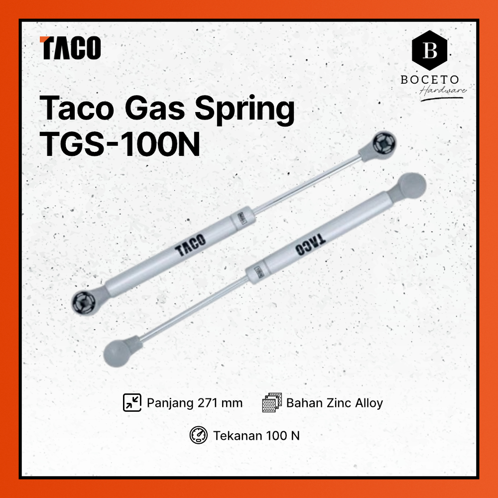 Jual Gas Spring Taco TGS-100N - Furniture Cabinet Engsel Hidrolik Buka ...