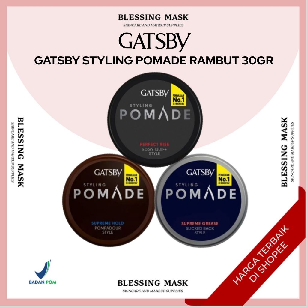 Jual GATSBY Styling Rambut Pomade Supreme Hold | Pomade Supreme Hold ...