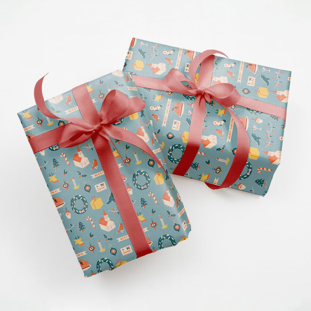 Jual Bukuqu KC009 Kertas Kado Natal - Christmas Wrapping paper ...