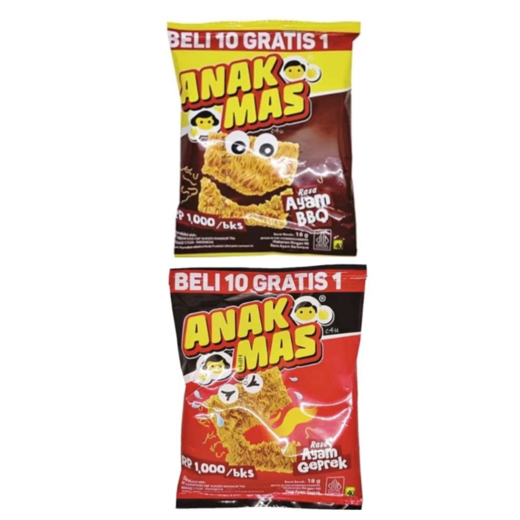 Jual Anak Mas Snack Mie Kremes Renceng isi 10 pcs | Shopee Indonesia