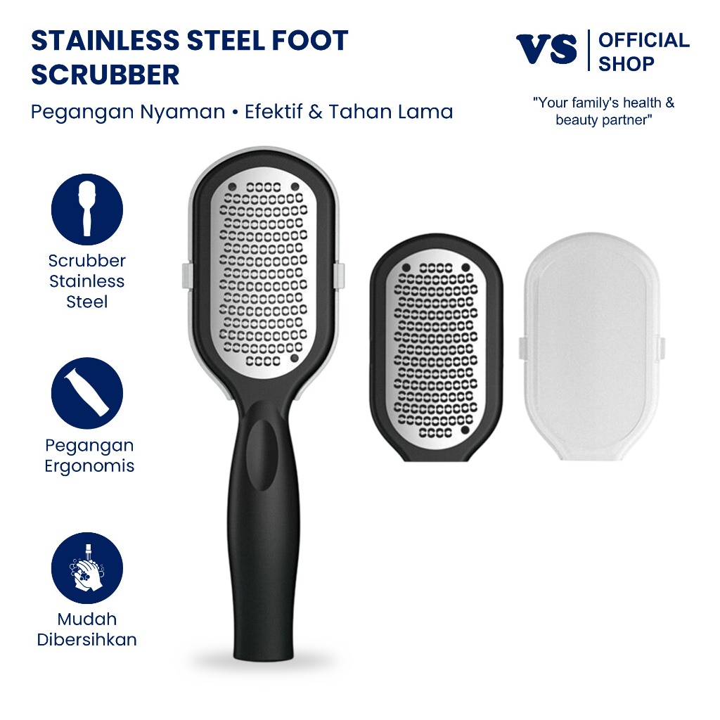 Jual MayBeau MB08 Pengikis Kaki • Foot File Stainless Steel • Perawatan ...