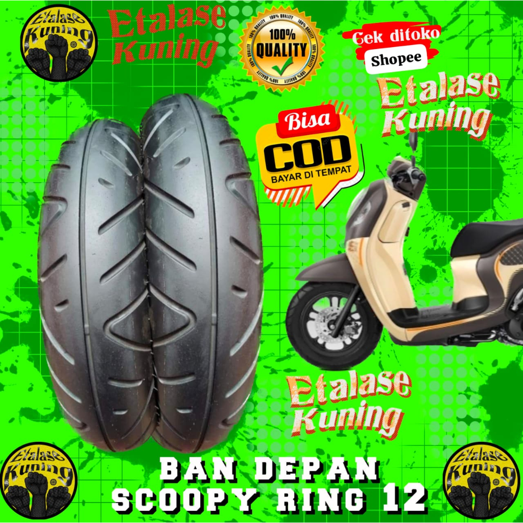 Jual BAN DEPAN MOTOR SCOOPY RING 12 MERK IRC TYPE TUBLESS | Shopee ...