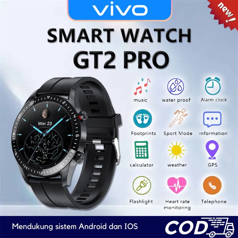 Jual [COD] VIVO GT2 Jam tangan pintar - GPS NFC Layar 2.3 inci ...