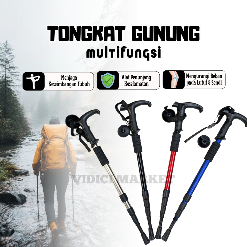 Jual Tongkat Hikking Trekking Pole/ Trekking Pole Tongkat Treking ...