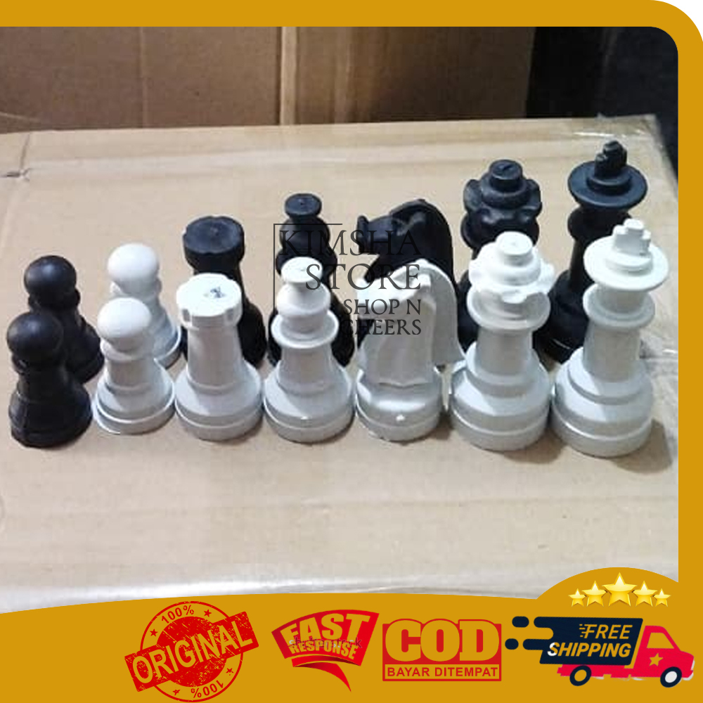 Jual Pion Catur Pawn Chess Board Game Aksesoris Permainan Catur Plastik ...