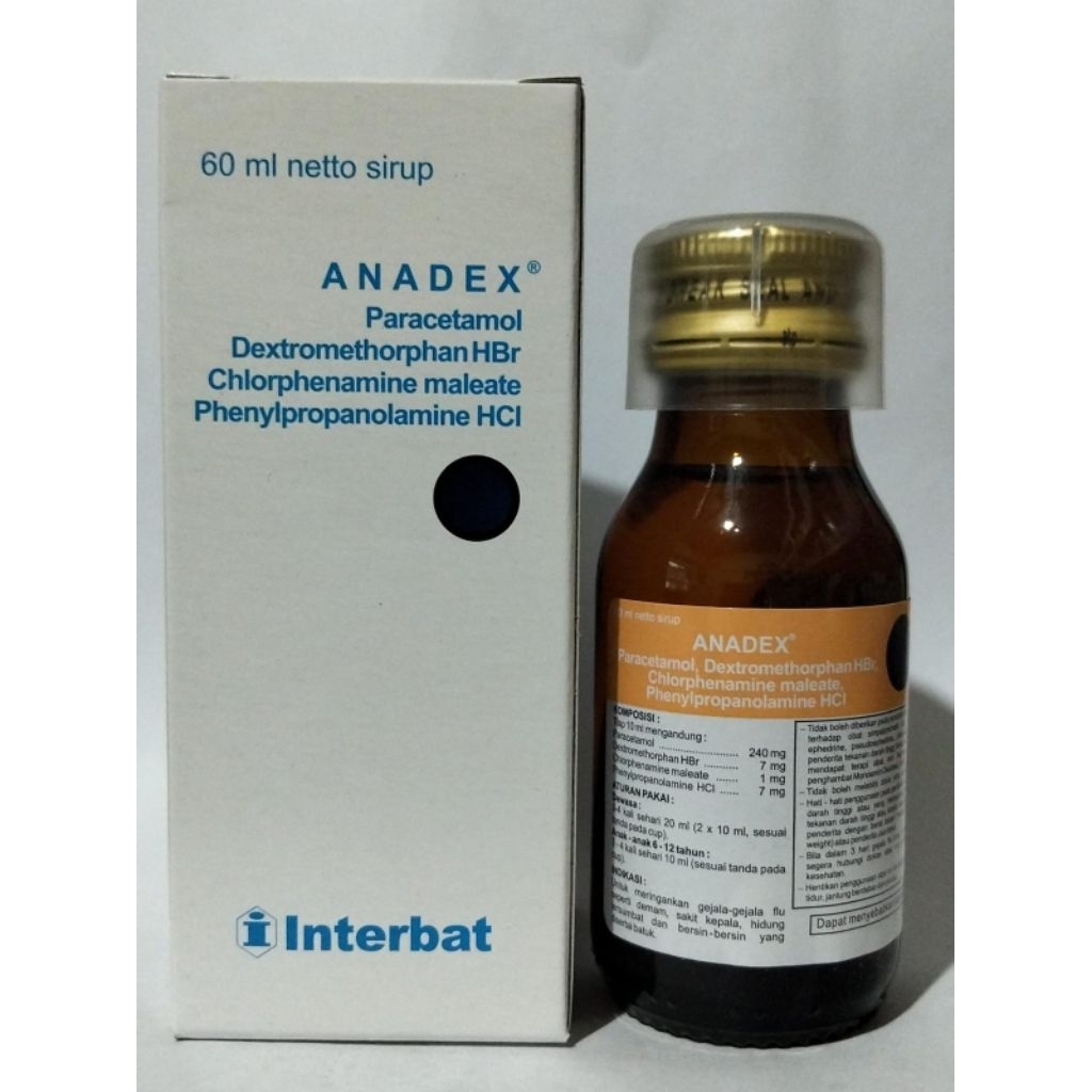 Jual ANADEX SIRUP DUS, 1 BOTOL @ 60 ML | Shopee Indonesia