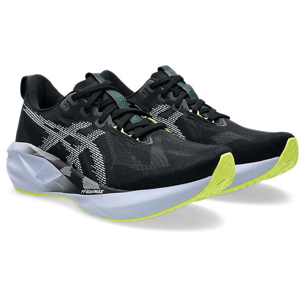 Jual Sepatu Running Asics Novablast 5 Black Blue Pade | Shopee Indonesia