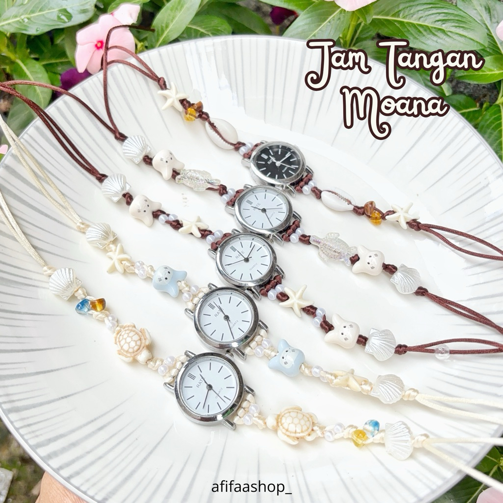 Jual Jam Tangan Moana / Jam Tangan Tema Pantai / Jam Tangan Serut ...