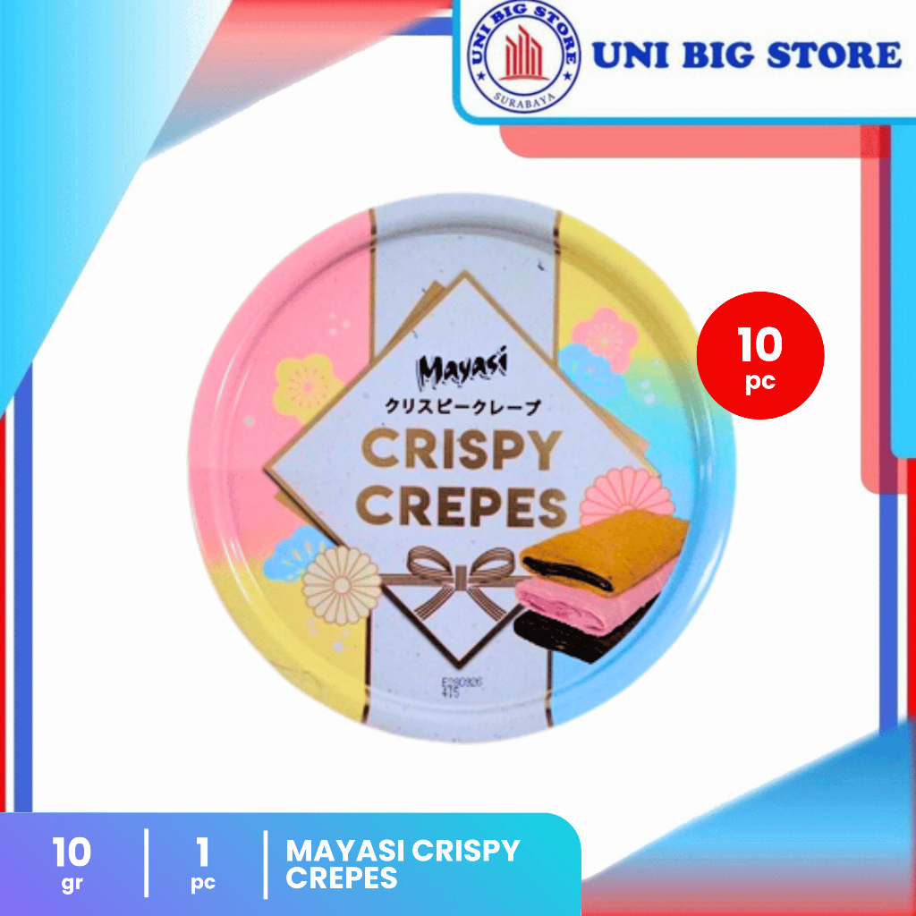 Jual Mayasi Crispy Crepes Festive Treats Kaleng | Shopee Indonesia